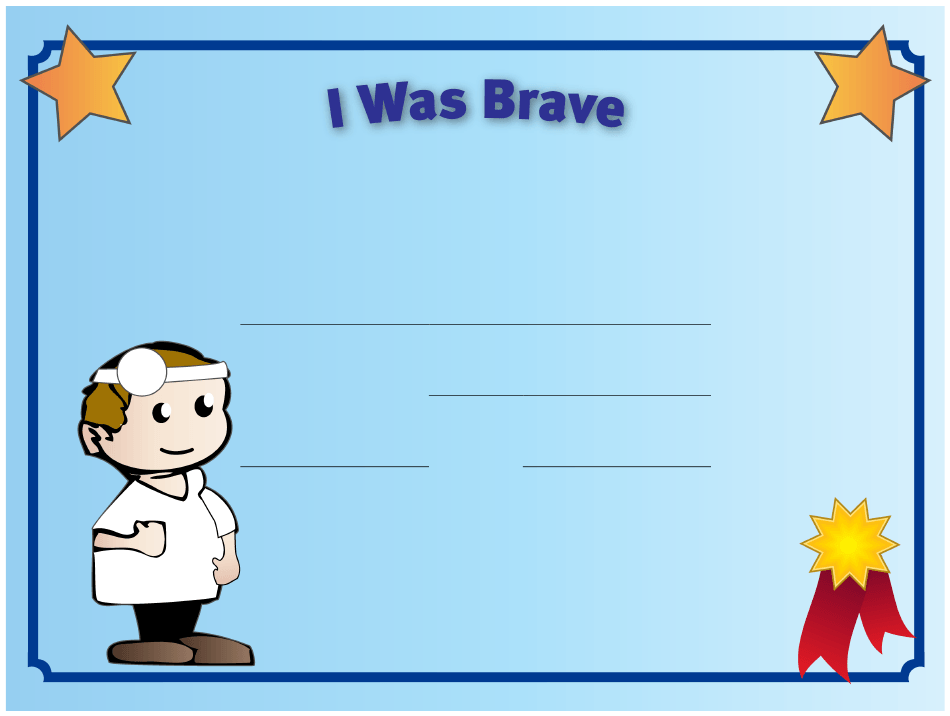 Bravery Certificate Template Download Printable PDF | Templateroller