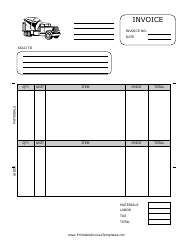 Paving Invoice Template Download Printable PDF | Templateroller