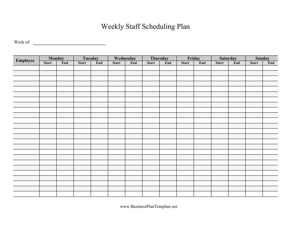Weekly Staff Scheduling Plan Template Download Printable PDF ...