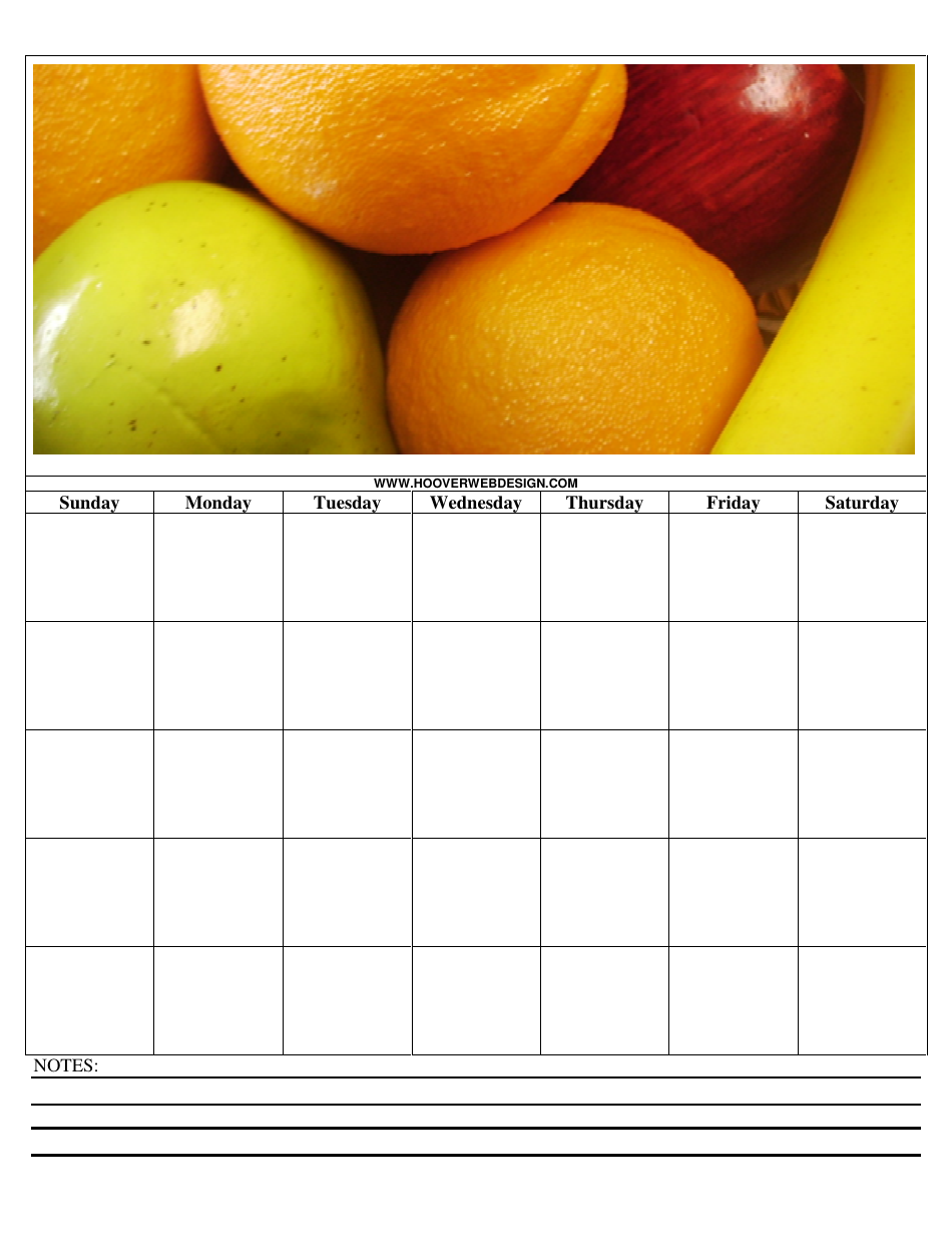 Weekly Schedule Template - Fruits Download Printable PDF | Templateroller
