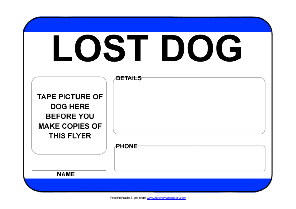Lost Dog Flyer Template Download Printable PDF Templateroller
