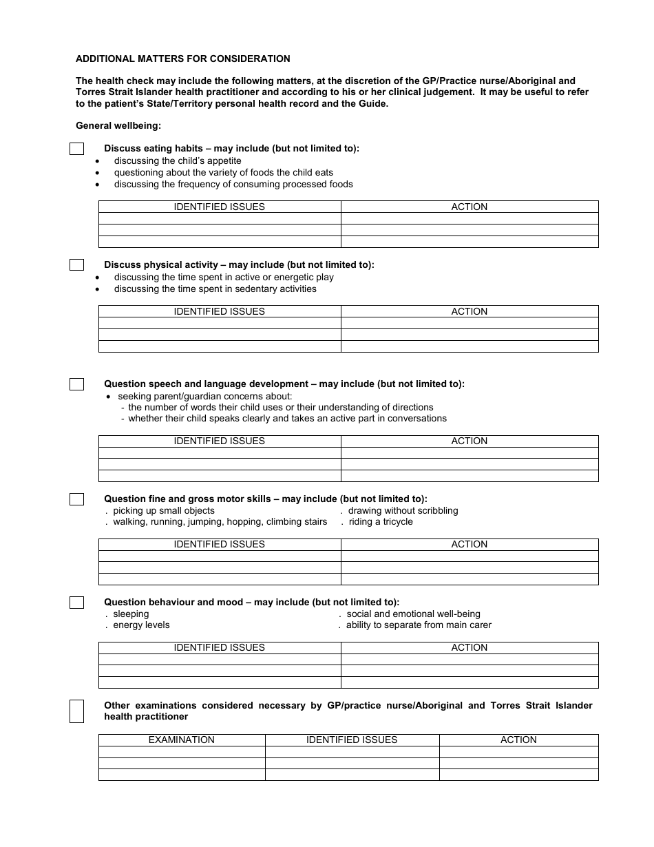 Australia Medicare Benefits Schedule (Mbs) Healthy Kids Check - Fill ... Australia Medicare Benefits Schedule (Mbs) Healthy Kids Check - Fill ...