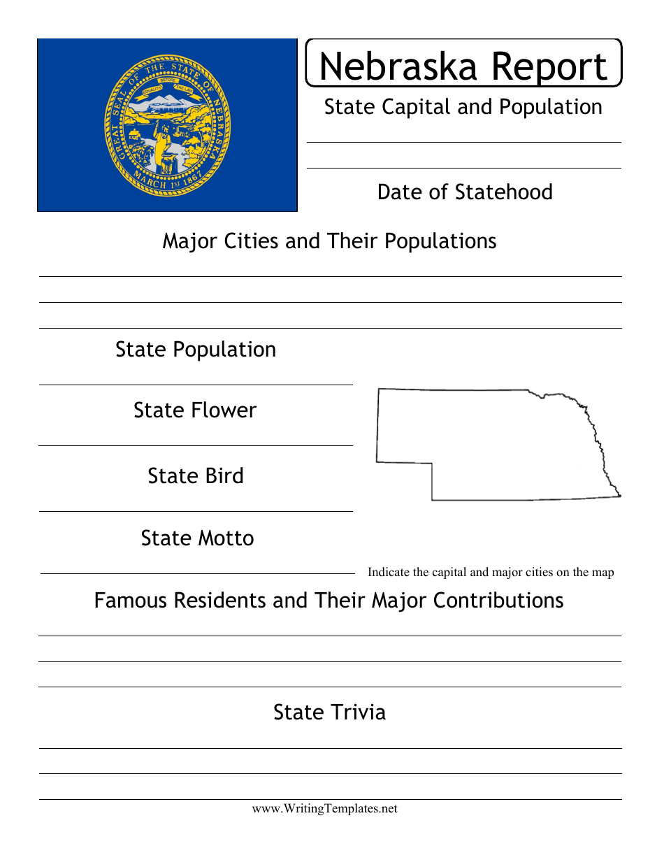 Nebraska State Research Report Template - Fill Out, Sign Online and ...