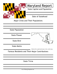 Maryland State Research Report Template - Fill Out, Sign Online and ...