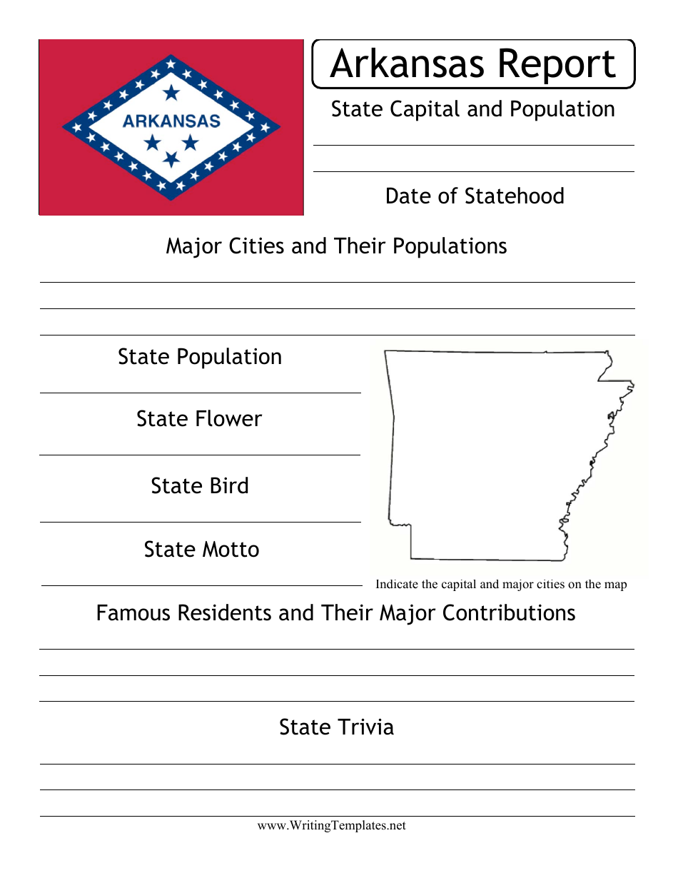Arkansas State Research Report Template - Fill Out, Sign Online and ...