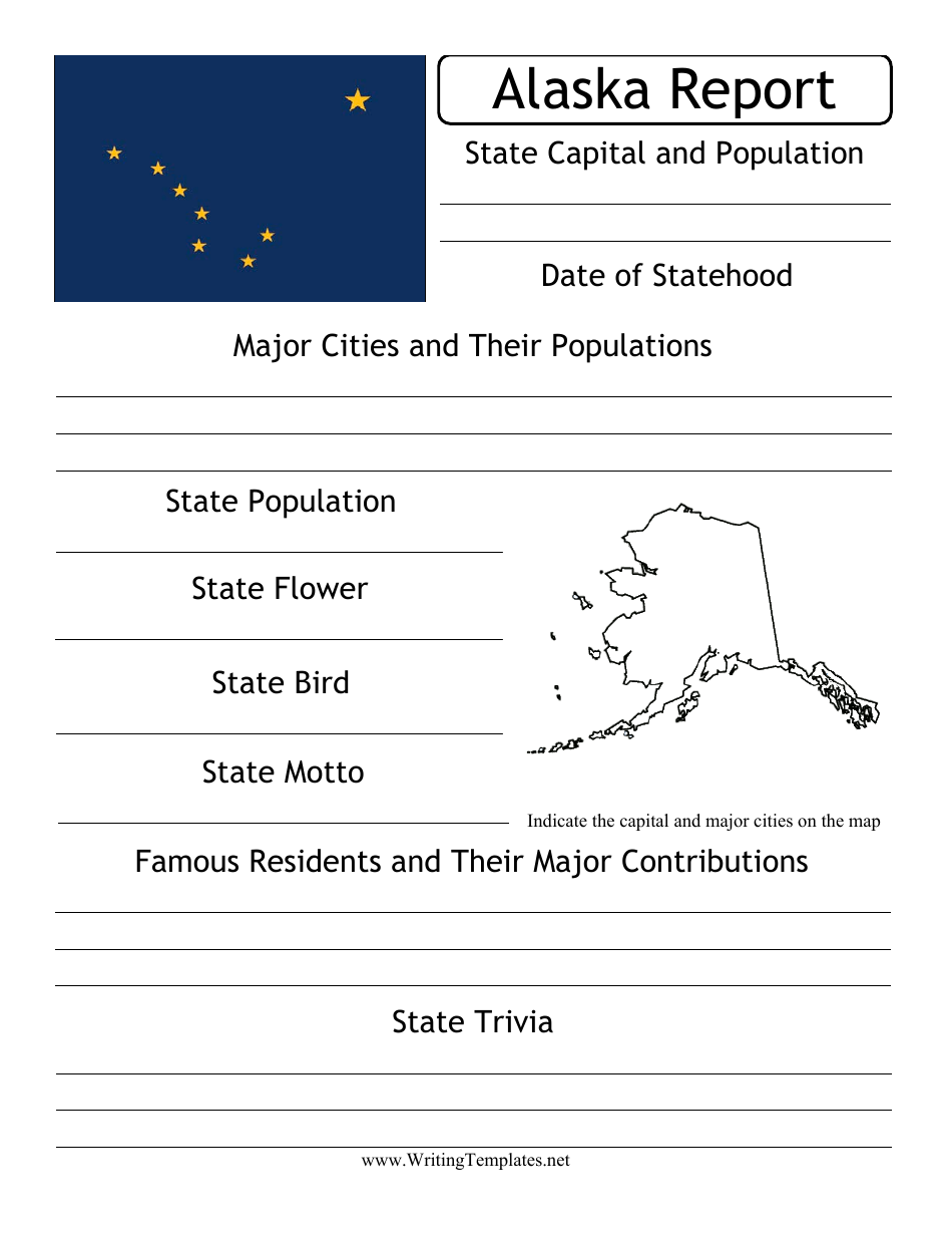 Alaska State Research Report Template - Fill Out, Sign Online and ...