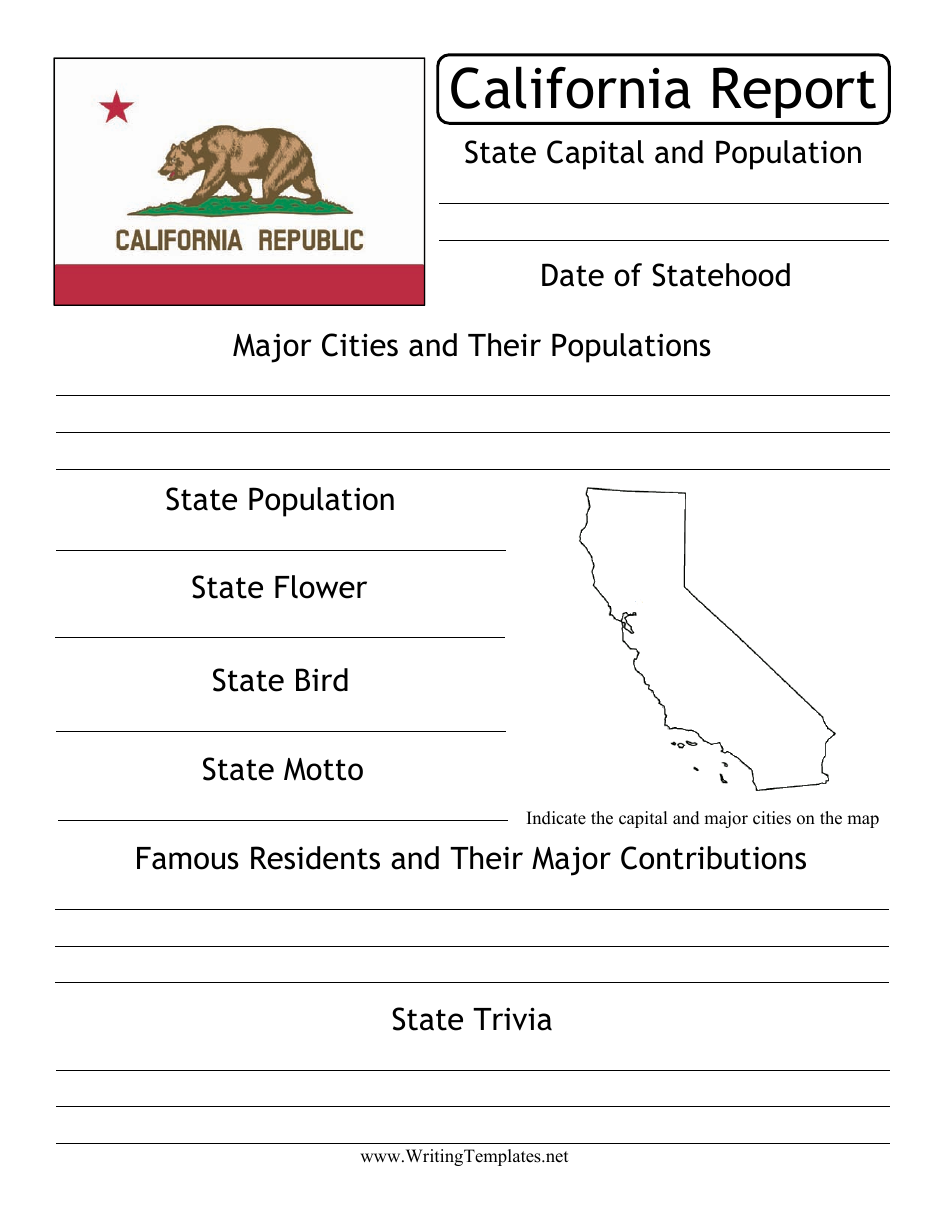 California State Research Report Template - Fill Out, Sign Online and ...