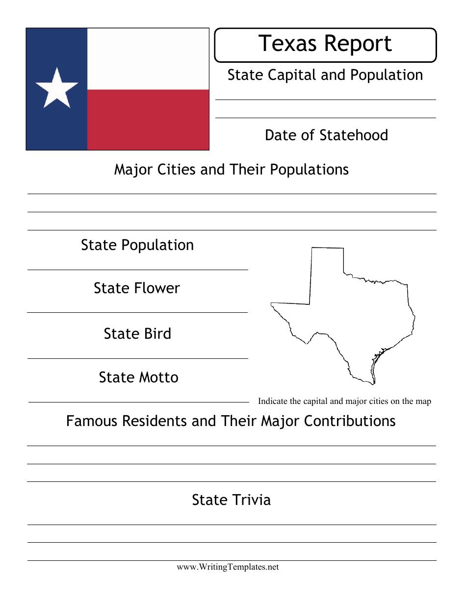 Texas State Research Report Template - Fill Out, Sign Online and ...
