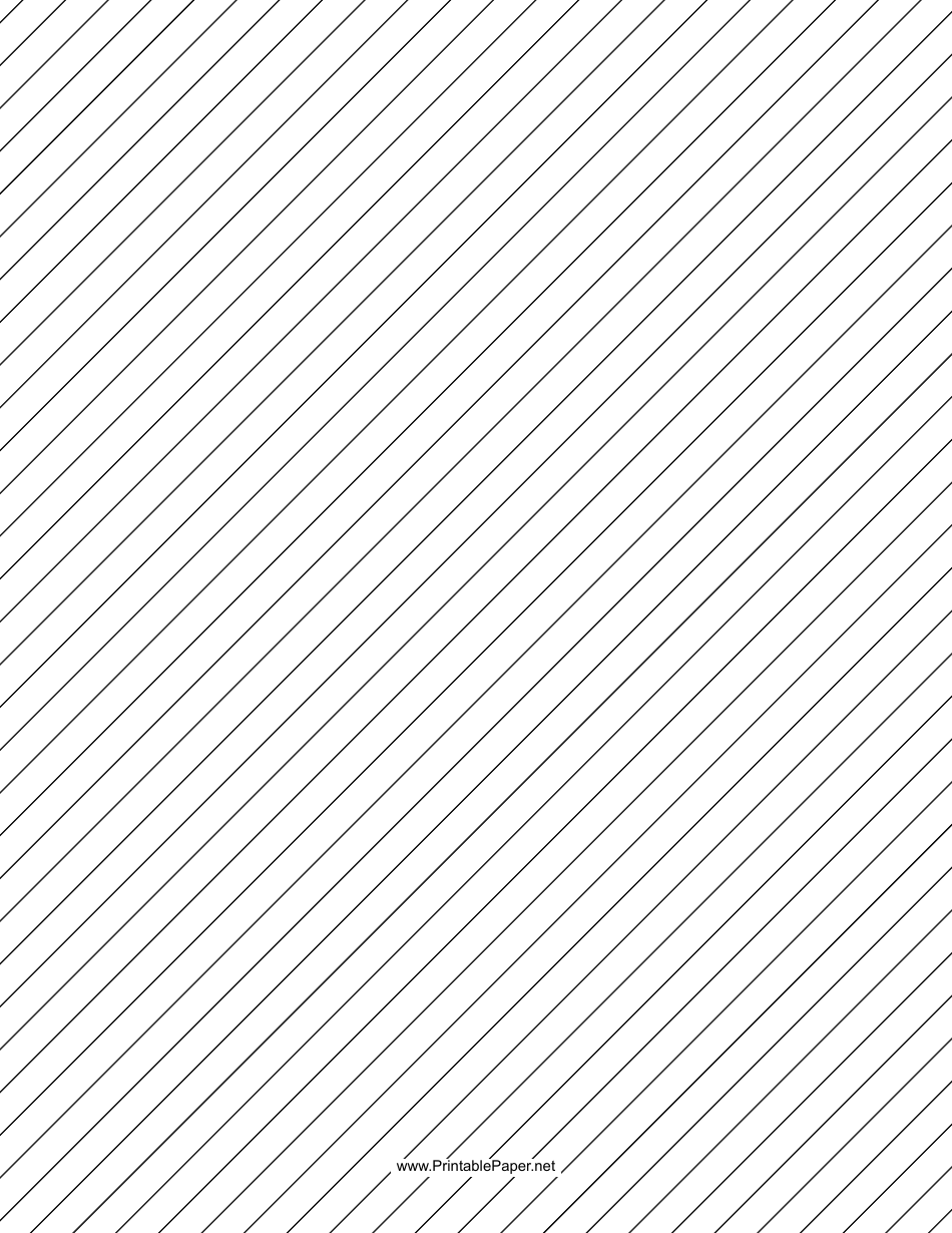 Slant Ruled Paper - High Angle, Right-Handed Download Printable PDF ...
