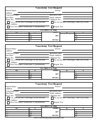Vasectomy Test Request Form Download Printable PDF | Templateroller
