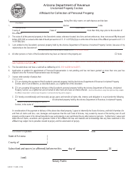 Form ADOR17-5509 Download Printable PDF or Fill Online Affidavit for ...