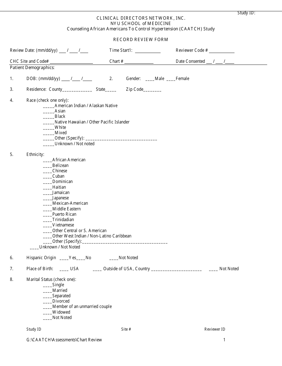 Record Review Form Clinical Directors Network Fill Out Sign Online record-review-form-clinical-directors-network-fill-out-sign-online