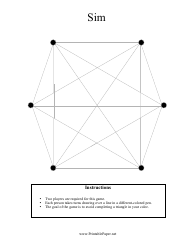 Sim Drawing Game Template Download Printable PDF | Templateroller