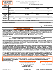Form CR-160 Download Fillable PDF or Fill Online Appearance Alaska ...