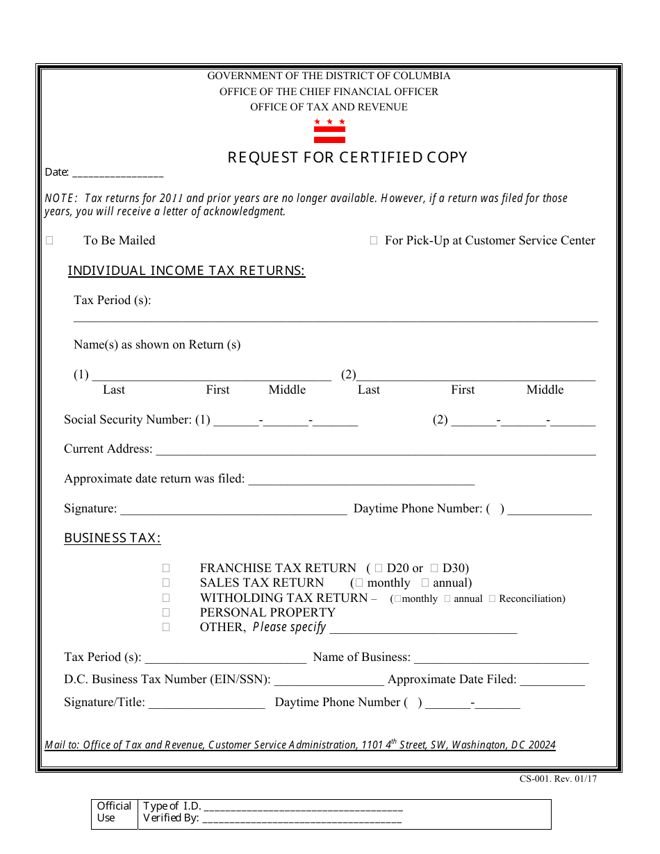 Form CS-001 - Fill Out, Sign Online and Download Printable PDF ...