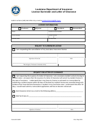 Louisiana License Surrender and Letter of Clearance - Fill Out, Sign ...
