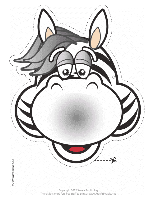 Zebra Mask Template Download Printable PDF Templateroller