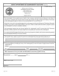 Form SS-4512 Download Printable PDF or Fill Online Agent Appointment by ...