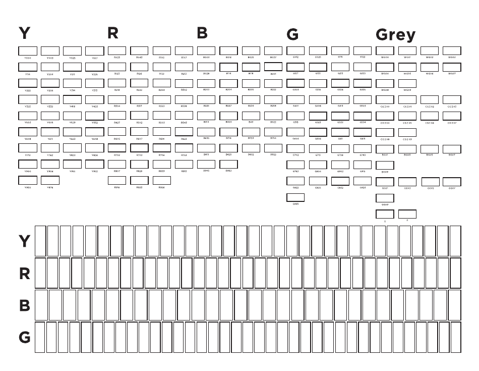 Sin Color Chart Template Download Printable PDF | Templateroller