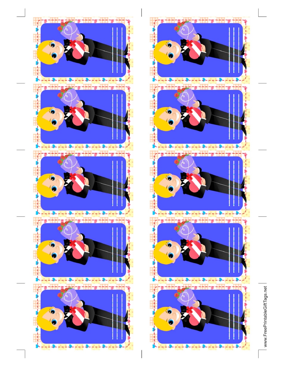 Boy Giving Gift Tag Template Download Printable PDF | Templateroller