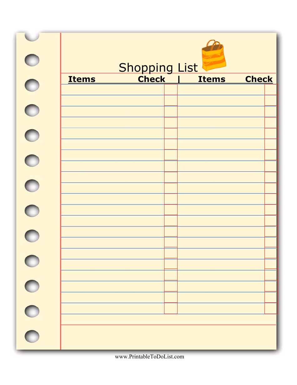 Shopping List Template Beige Download Printable PDF Templateroller