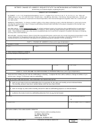 DD Form 2866 Download Fillable PDF or Fill Online Retiree Change of ...