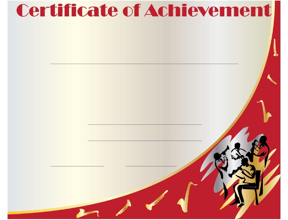 Jazz Band Achievement Certificate Template Download Printable PDF ...