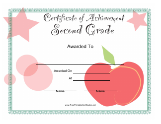 Second Grade Promotion Certificate Template Download Printable PDF ...