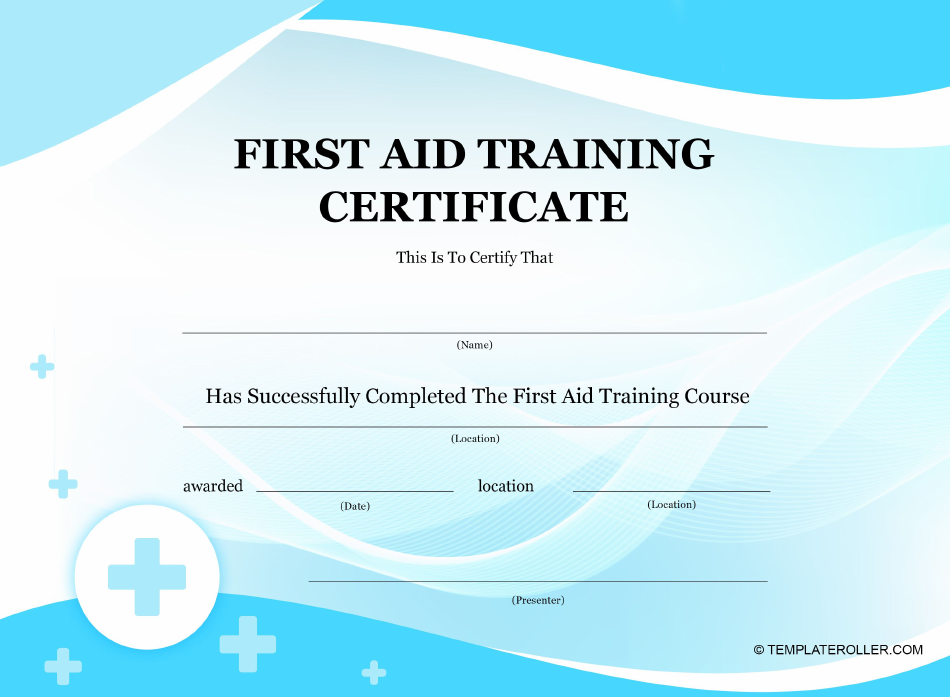 Printable Cpr First Aid Certification Card