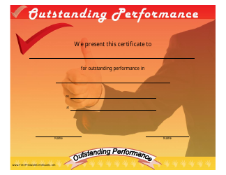 Outstanding Performance Certificate Template Download Printable PDF ...