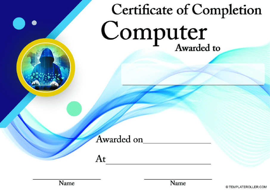  Computer Courses Completion Certificate Template Download Printable PDF 