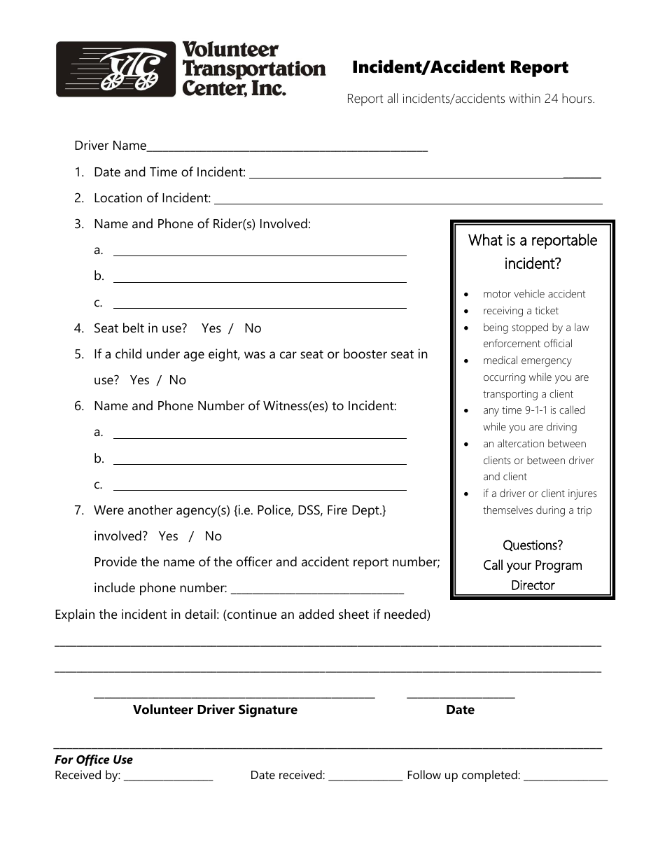 Incident Report Template Pdf Fill Online Printable