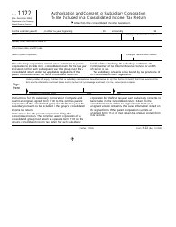 IRS Form 1122 Download Fillable PDF or Fill Online Authorization and ...