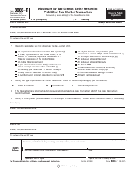 IRS Form 8886-T Download Fillable PDF or Fill Online Disclosure by Tax ...