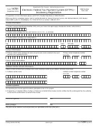 IRS Form 14781 Download Fillable PDF or Fill Online Electronic Federal ...