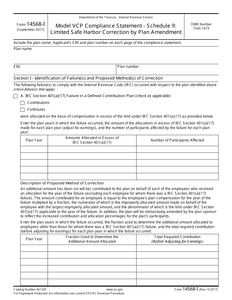 IRS Form 14568-I Schedule 9 - Fill Out, Sign Online and Download ...