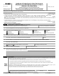 IRS Form W-8ECI Download Fillable PDF or Fill Online Certificate of ...