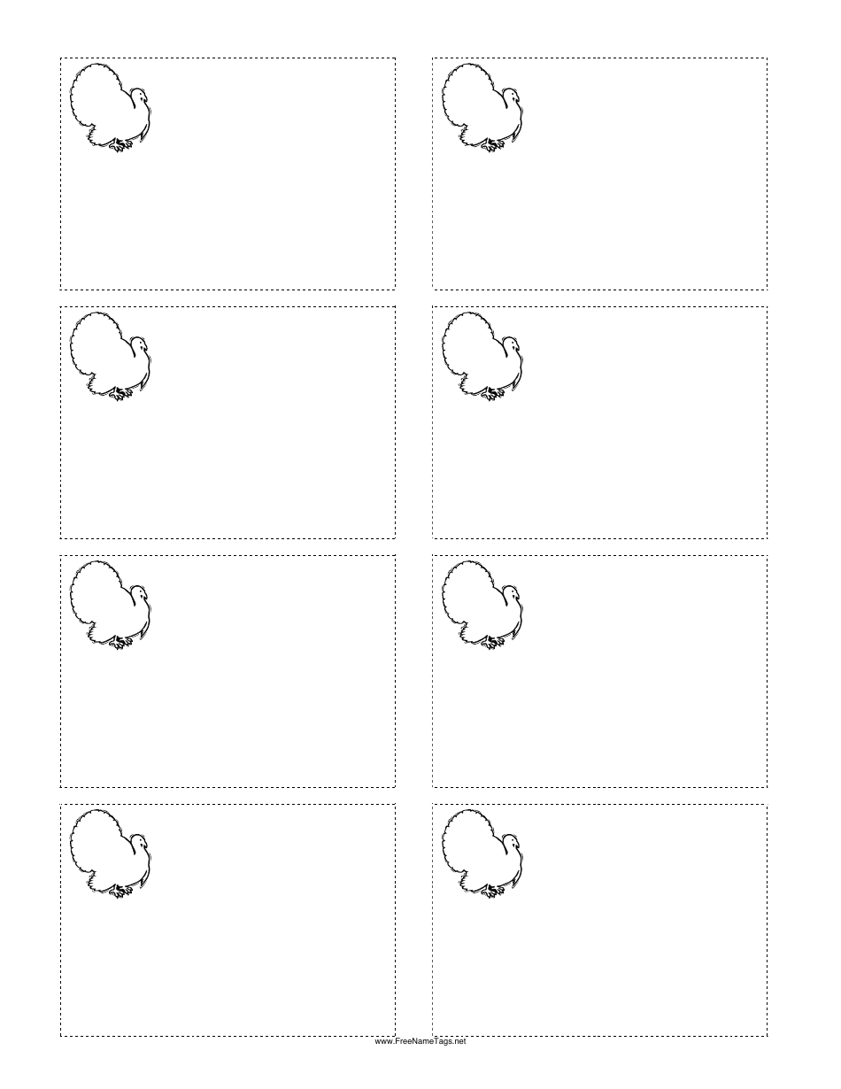 Turkey Name Tag Template Download Printable PDF | Templateroller