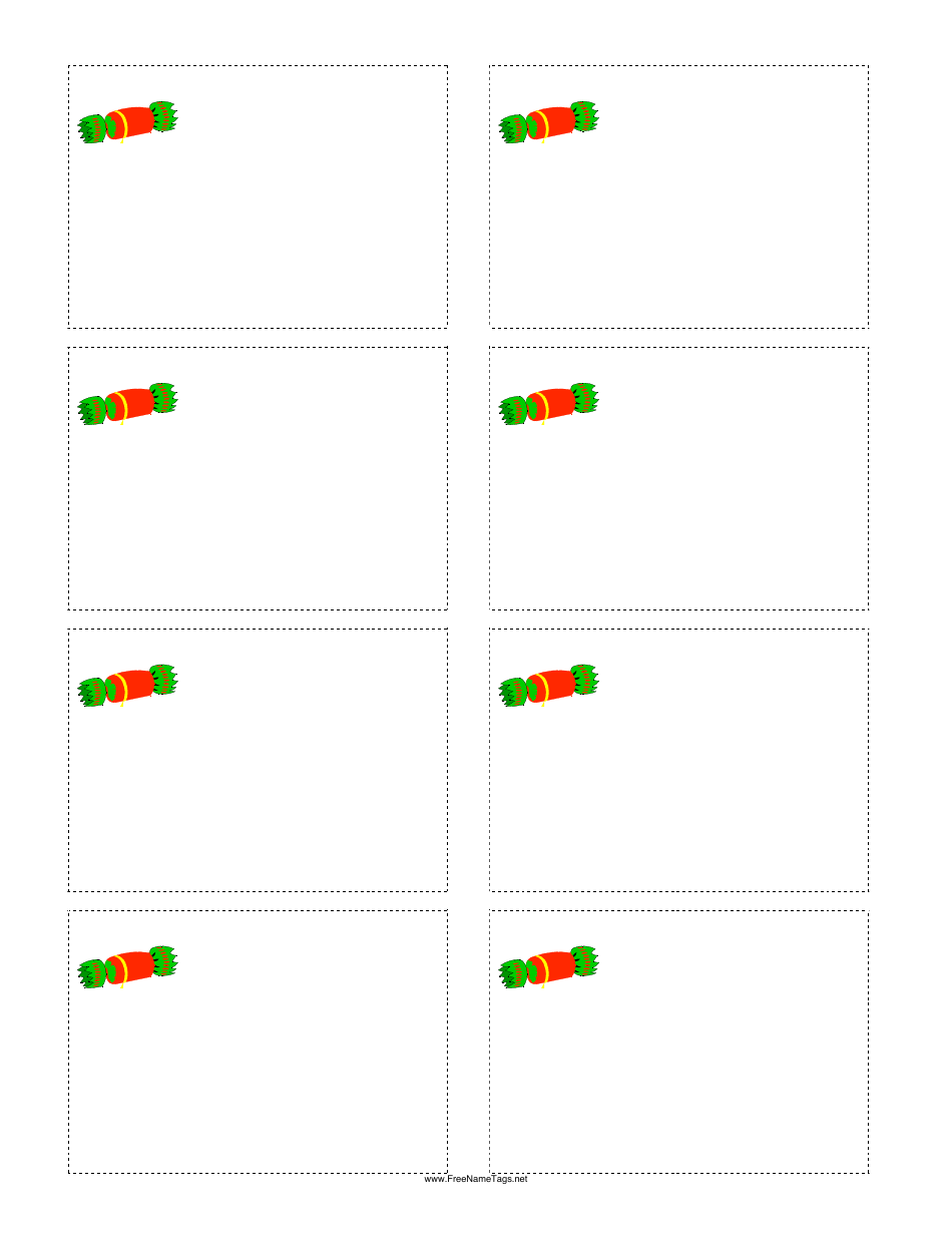 Party Favor Name Tag Template Download Printable PDF | Templateroller