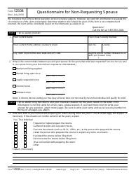 IRS Form 12508 - Fill Out, Sign Online and Download Fillable PDF ...