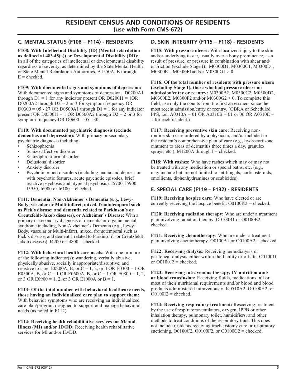 Form CMS 672 Fill Out Sign Online And Download Fillable PDF