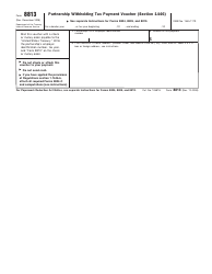 IRS Form 8813 Download Fillable PDF or Fill Online Partnership ...