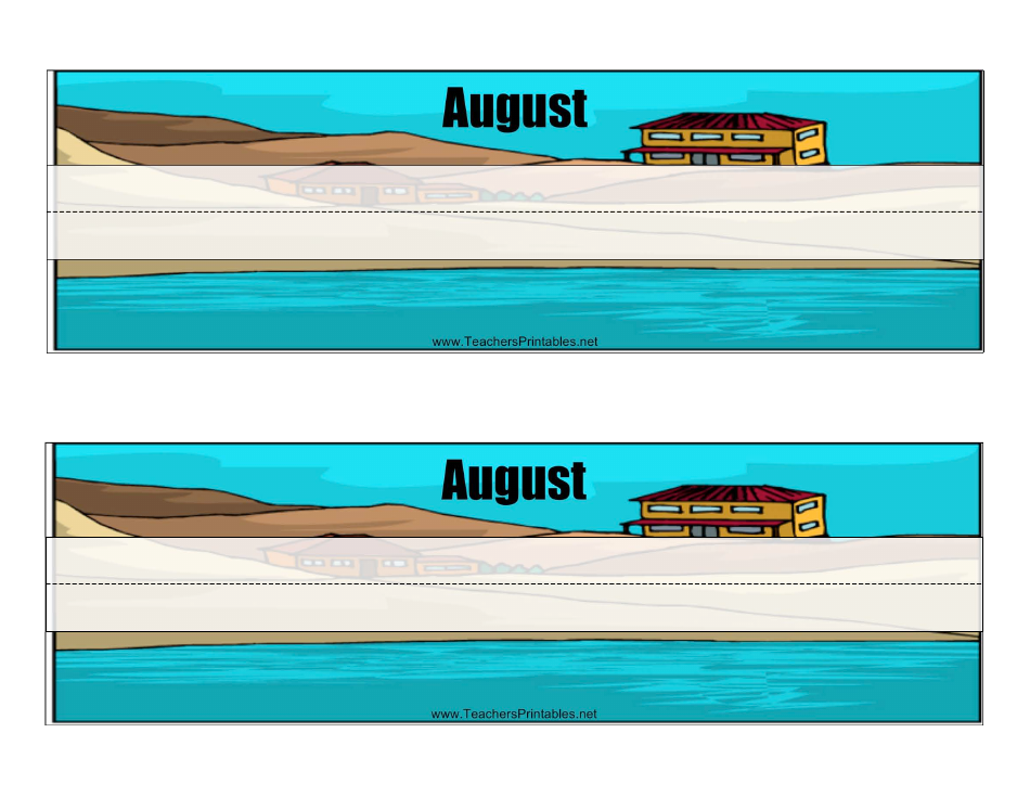 Desk Name Tag Template - August Download Printable PDF | Templateroller