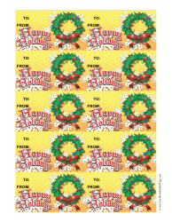 Wreath Gift Tag Template Download Printable PDF | Templateroller
