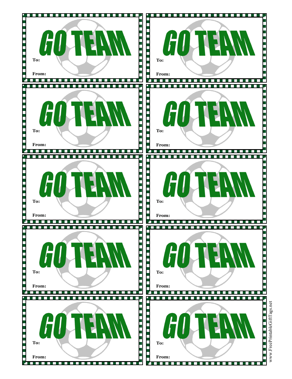 Football Gift Tag Template Download Fillable PDF | Templateroller