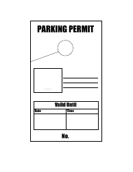 Hanging Parking Permit Tag Template Download Printable PDF | Templateroller