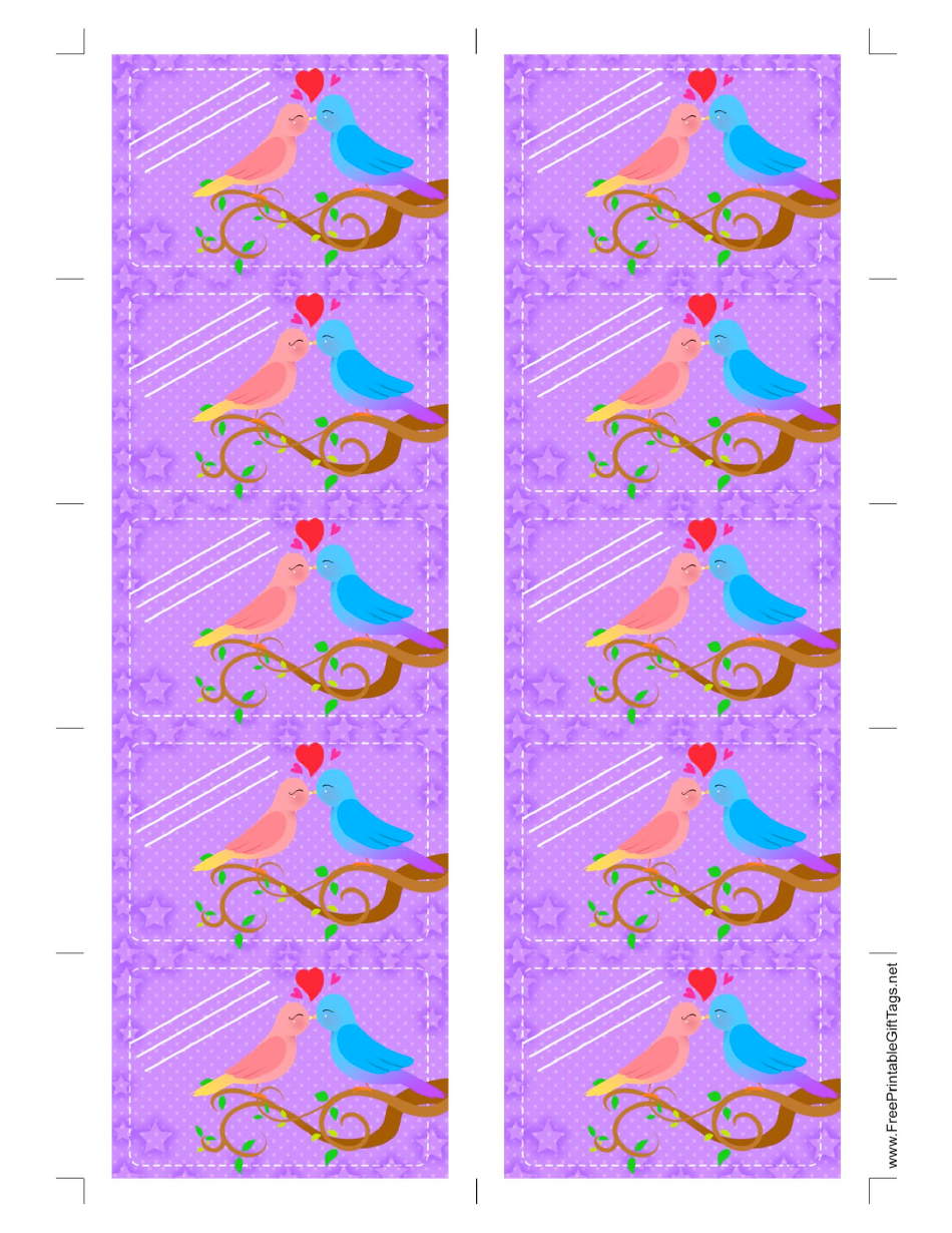 Birds Gift Tag Template Download Printable PDF | Templateroller