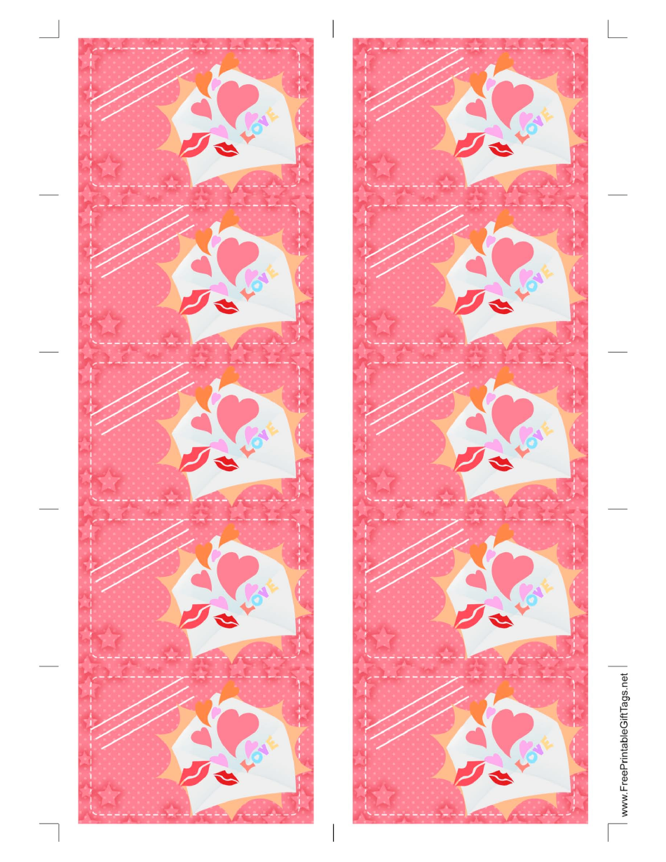 Love Letter Gift Tag Template Download Printable PDF | Templateroller