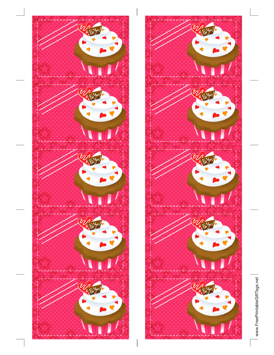 Cupcake Gift Tag Template Download Printable PDF | Templateroller