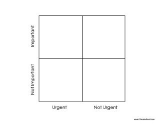 Time Management Matrix Template Download Printable PDF | Templateroller